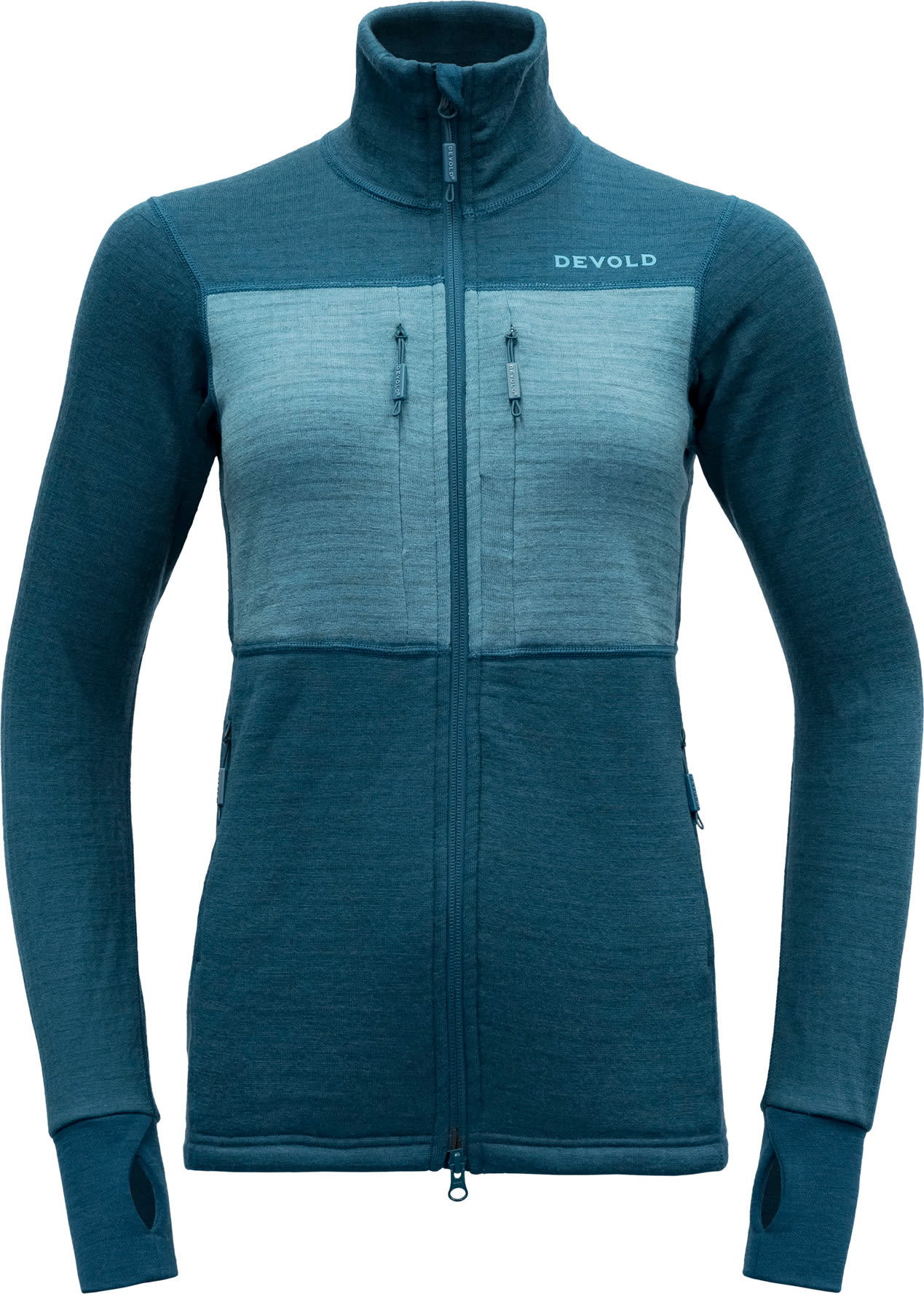 Köp Devold Women's Egga Grid Merino Jacket hos Outnorth