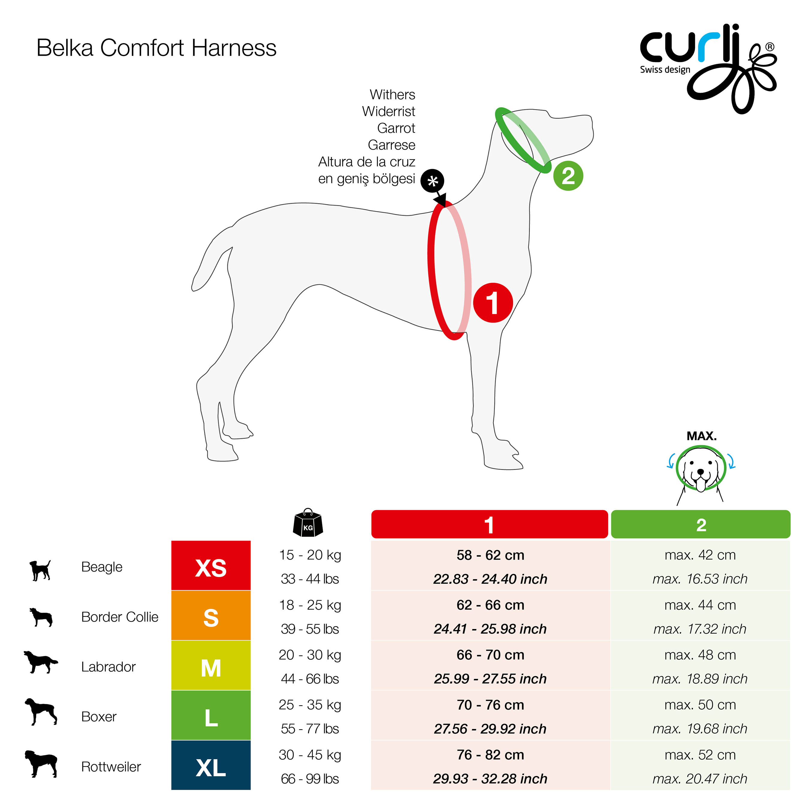 Curli Magnetic Belka Comfort Harness XL Outnorth
